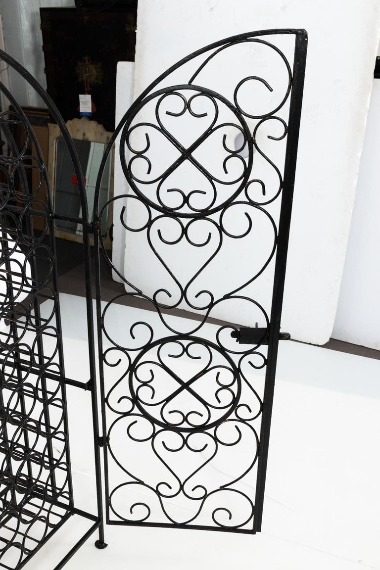 Wrought Iron Wine Safe at 1stDibs