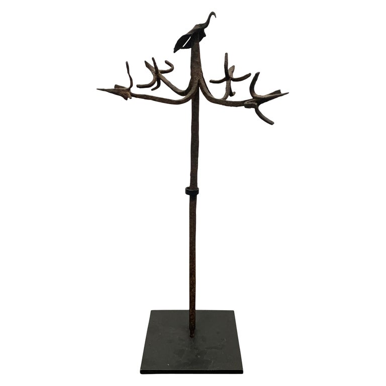 Wrought Iron Yoruba Ọ̀sanyìn Staff at 1stDibs