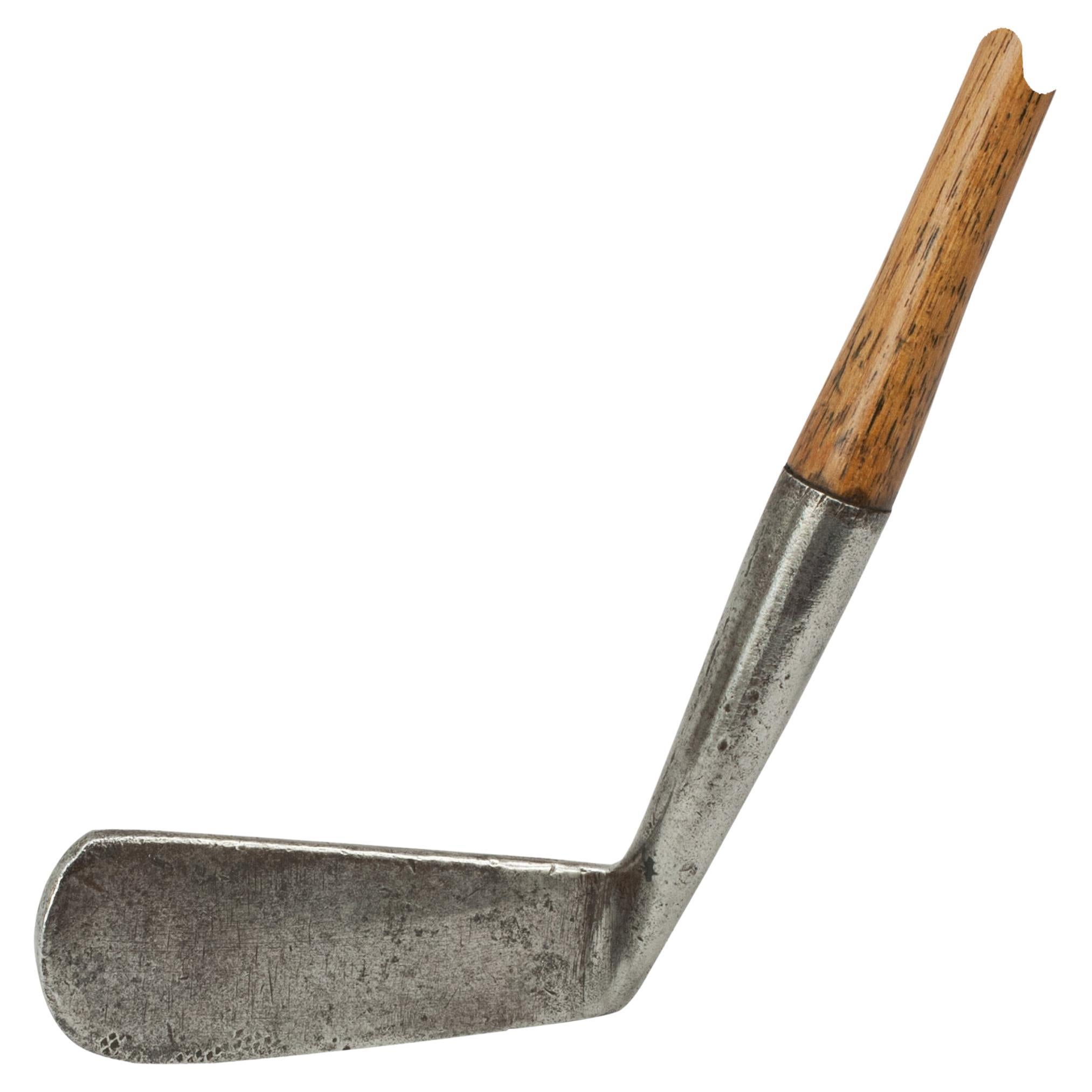 Antique Golf Club, Tom Stewart Smooth Face Wryneck Offset Putter at 1stDibs