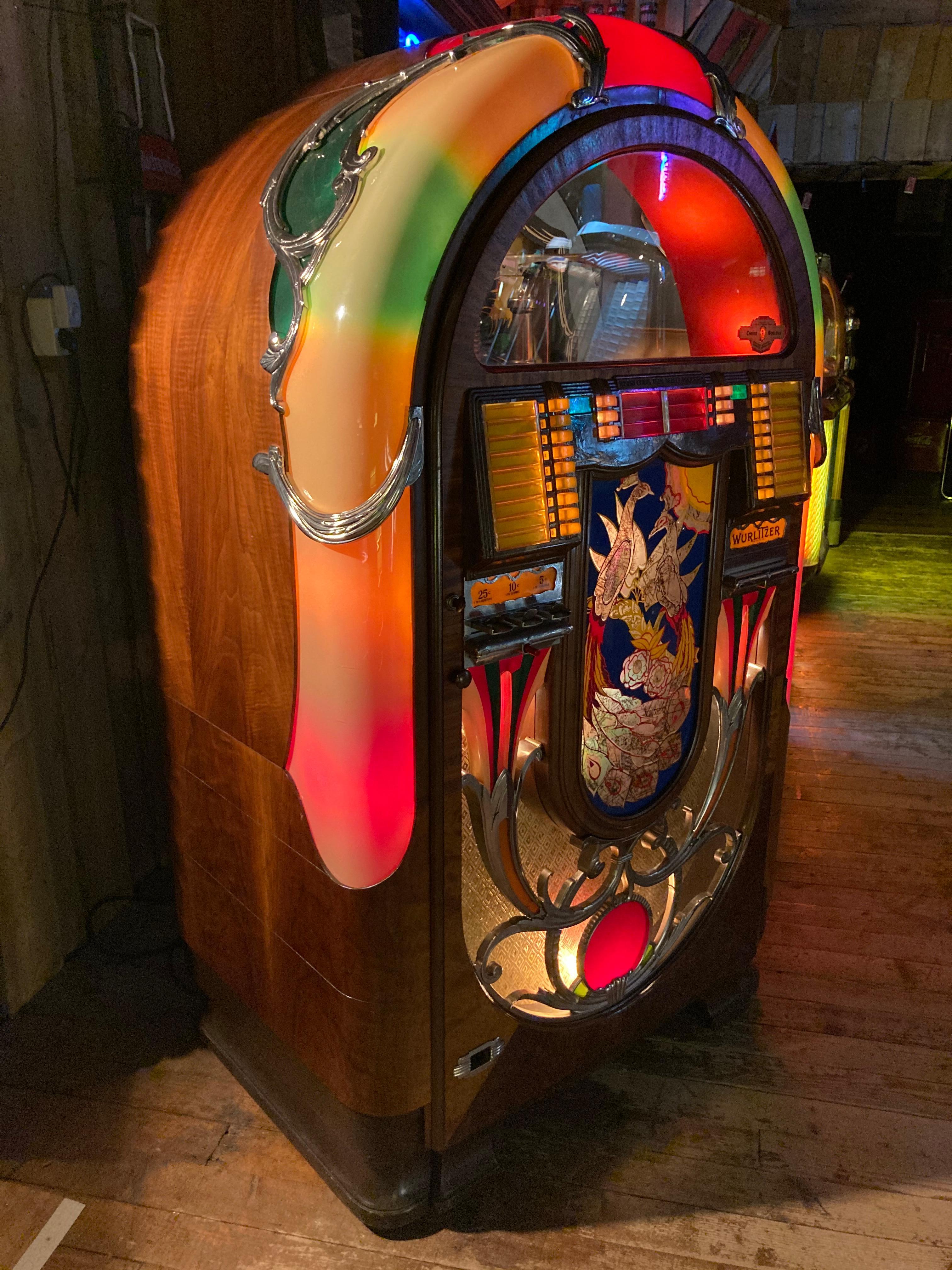 Wurlitzer Juke Box "The Peacock Model 850" For Sale at 1stDibs ...