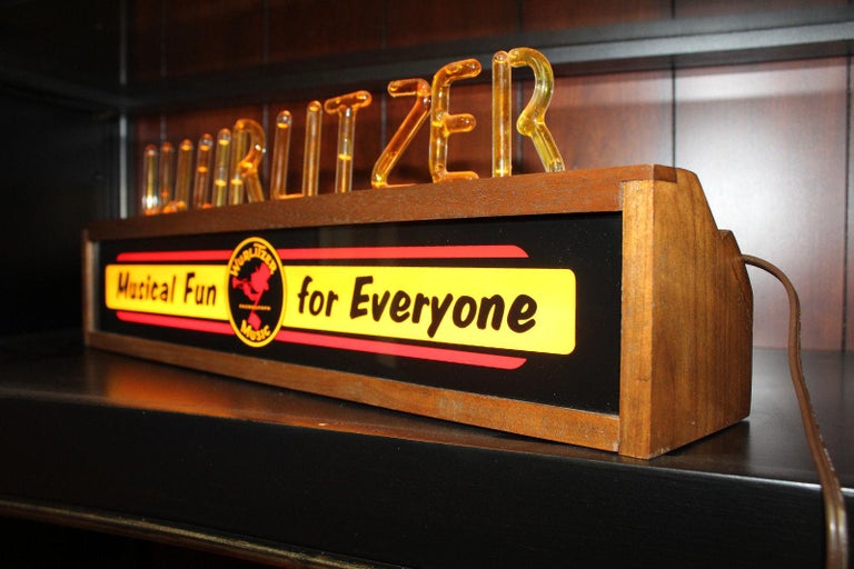Wurlitzer Music Bubbling Advertising Light For Sale at 1stDibs