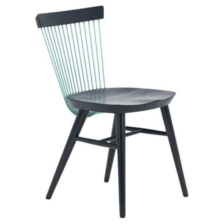 WW Chair CS6, Stained Oak and Metal Rods For Sale at 1stDibs
