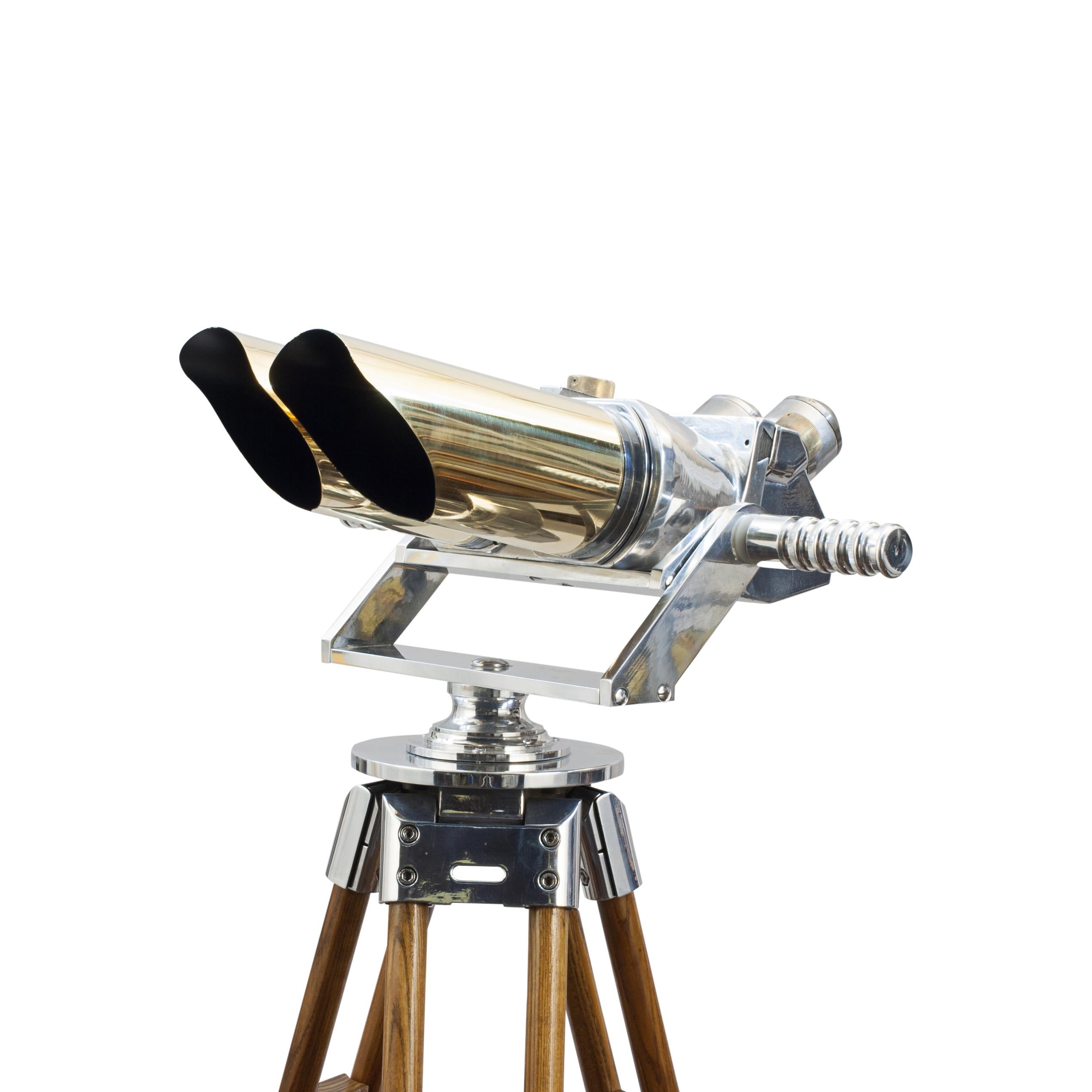 WW II, Schneider Flakglass Observation Binoculars For Sale at 1stDibs
