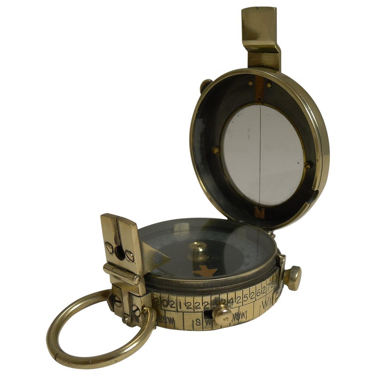 WWI 1918 British Army Officer''s Compass by J H Steward, London at 1stDibs