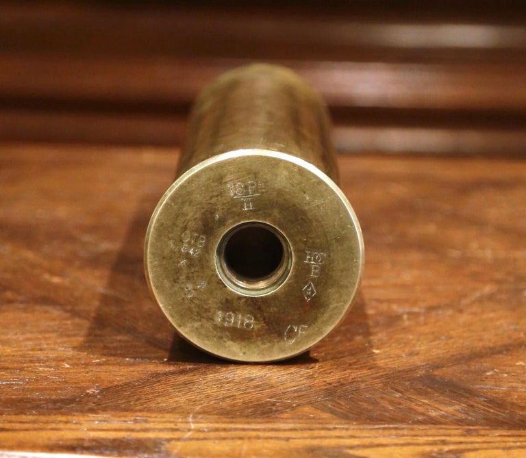 WW1 British Brass Artillery Shell Casing Vase Dated 1918 at 1stDibs ...
