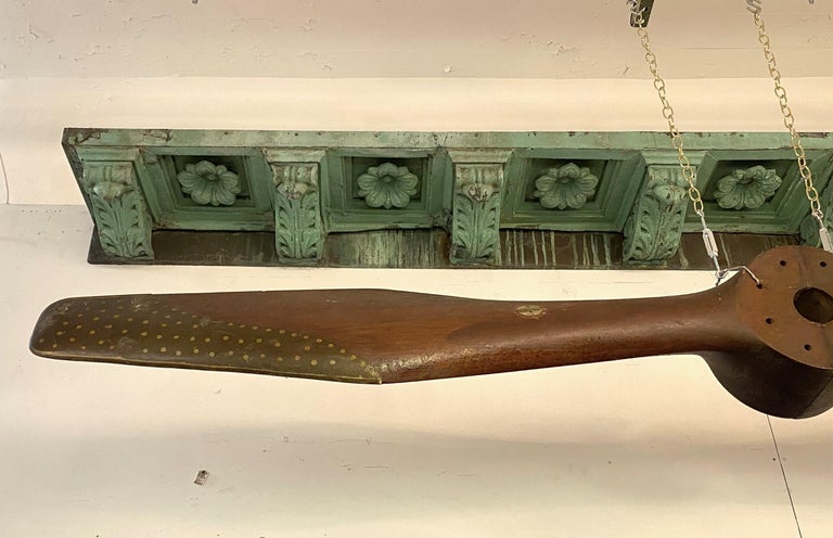 WW1 Curtis H16 Flying Boat Hand Carved Wood Propeller For Sale at 1stDibs