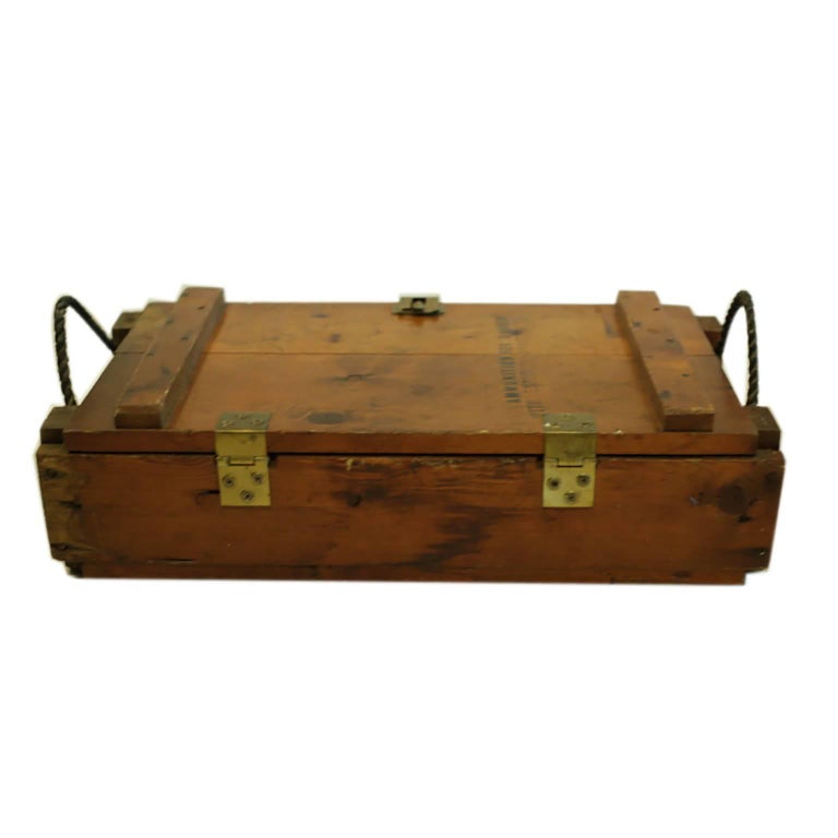 WW11 Wooden Mortar Cartidge Box, circa 1940s at 1stdibs