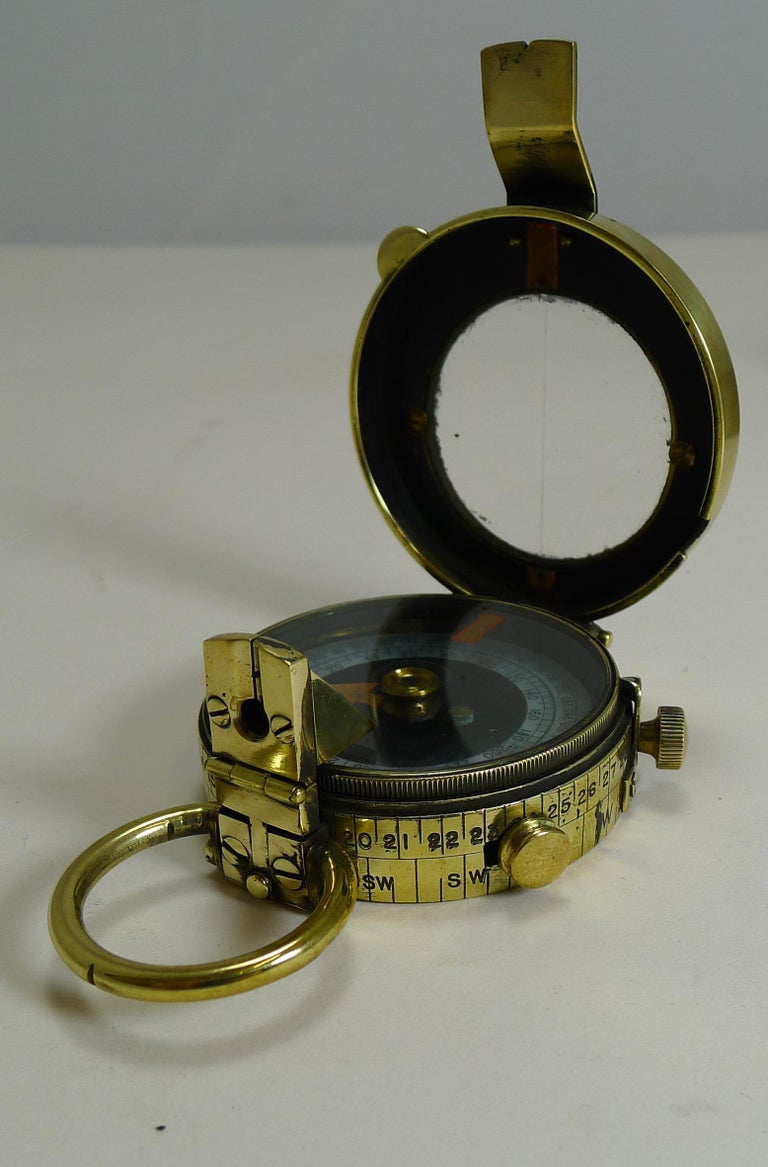 WWI 1915 British Army Officer's Compass, Verner's Patent MK VII by Cary ...
