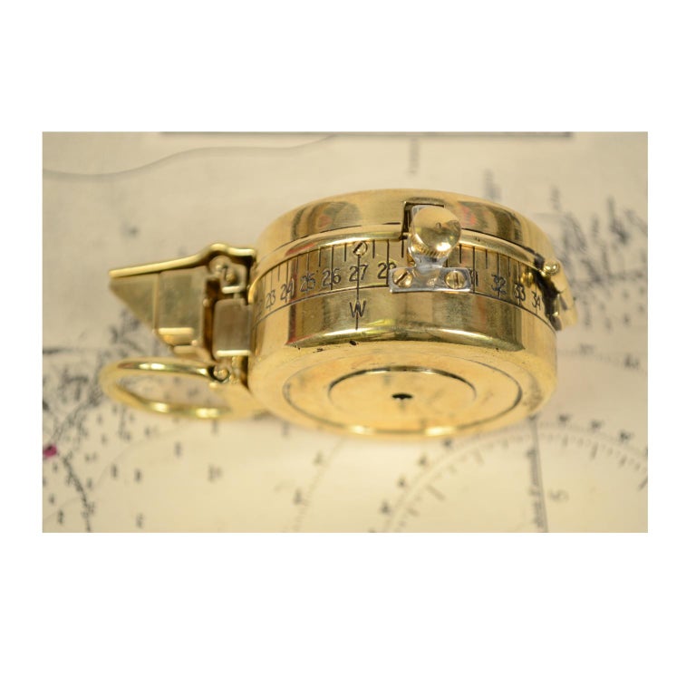 WWI Brass Compass Used by the British Army Officers at 1stDibs