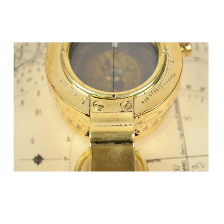 WWI Brass Compass Used by the British Army Officers at 1stDibs