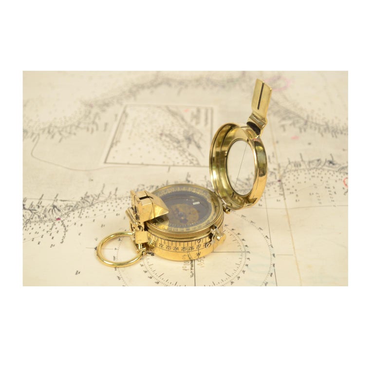 WWI Brass Compass Used by the British Army Officers at 1stDibs