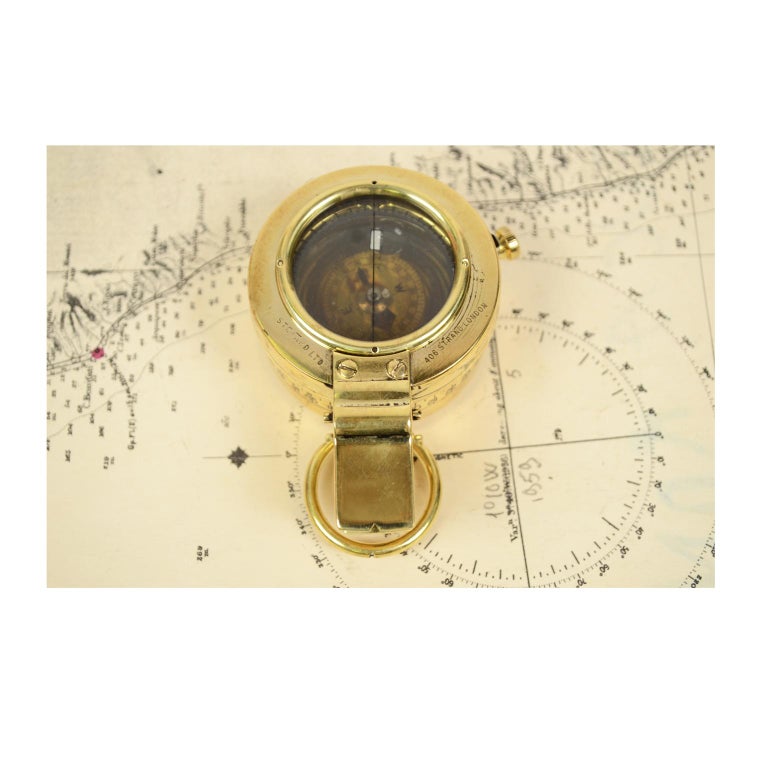WWI Brass Compass Used by the British Army Officers at 1stDibs