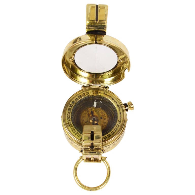 WWI Brass Compass Used by the British Army Officers at 1stDibs