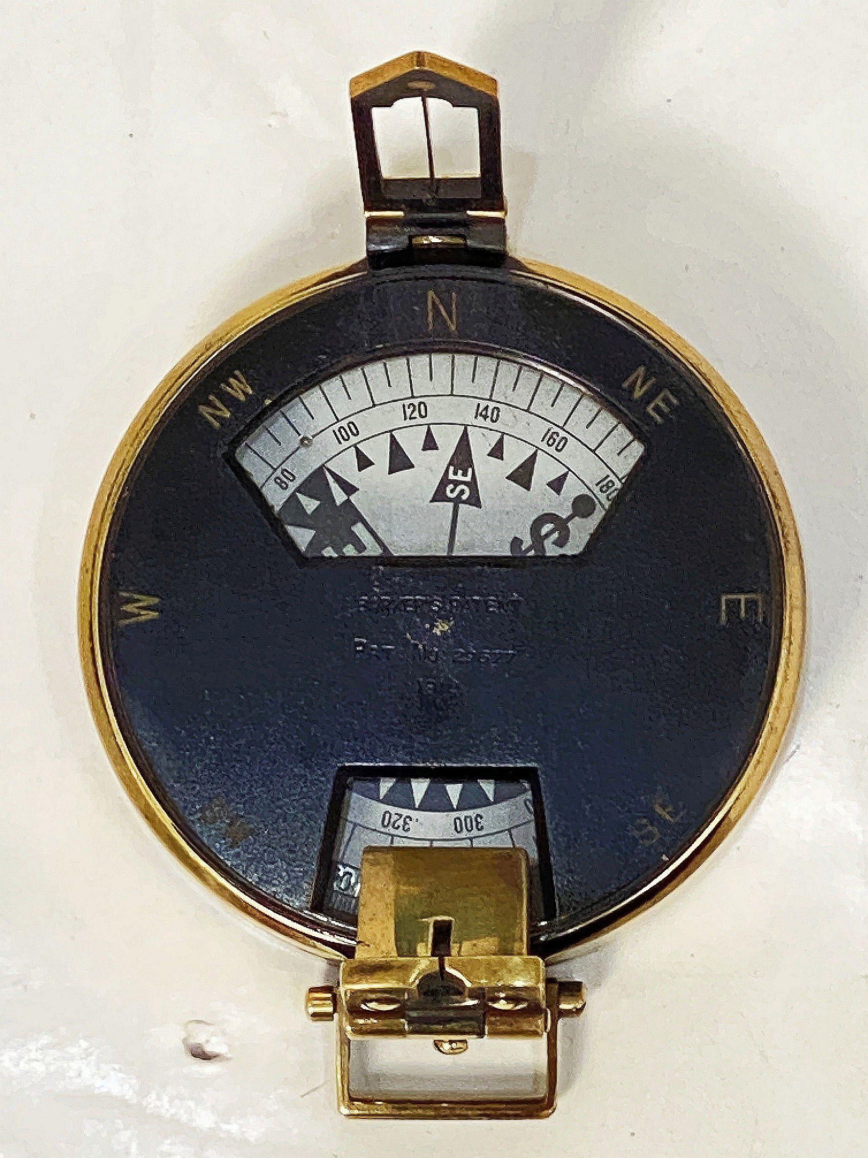 WWI British Military Sighting Compass with Original Leather Case For ...