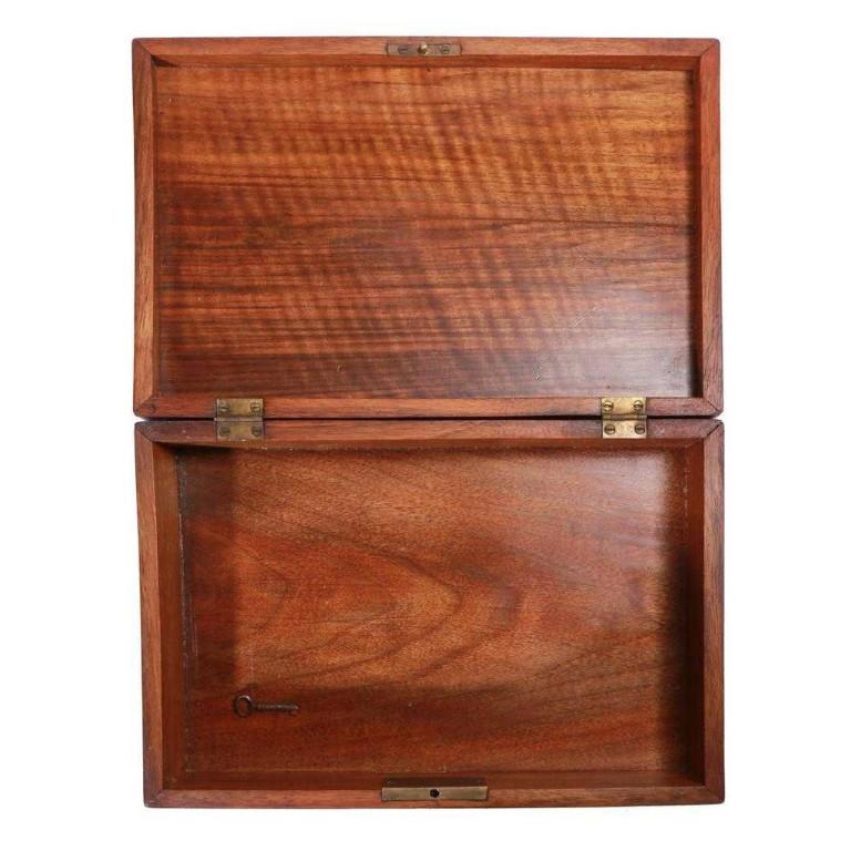 WWI Carved Russian Wood Box Dated 1916 at 1stdibs