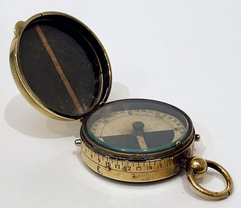 WWI Military Officer's Marching Compass, Cbynite Radium Compass at 1stDibs