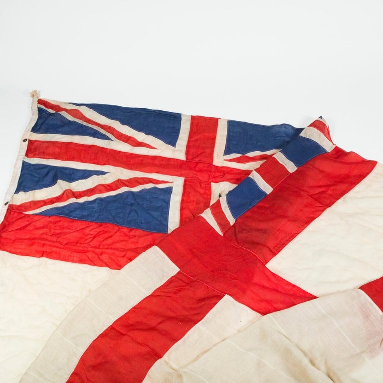 WWI Royal Navy white ensign flag for HMS Vindictive at 1stDibs