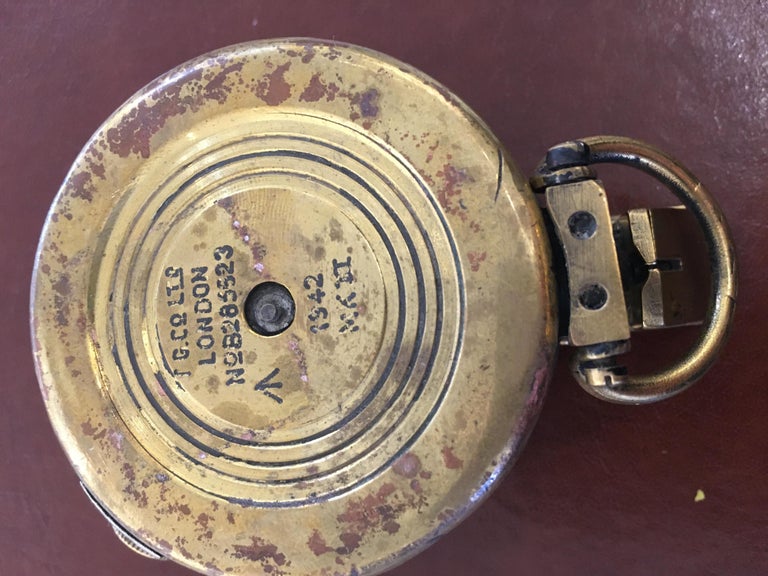 WWII Brass Pocket Compass, England, 1942 at 1stDibs