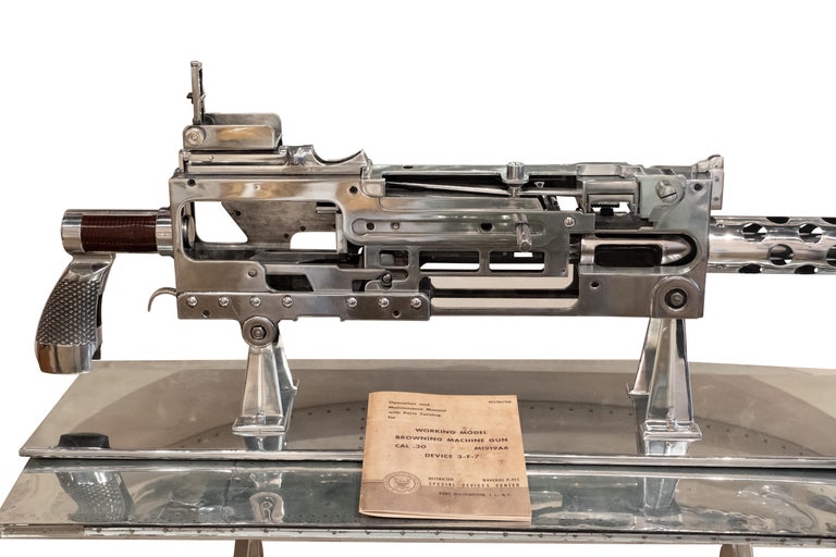 WWII Training Model of a Browning M1919 .30 Caliber Machine Gun For Sale at 1stDibs | 30 cal ...