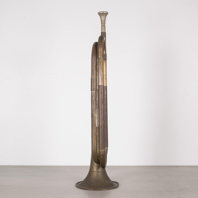 WWll Era Military Brass Bugle, circa 1940 For Sale at 1stDibs