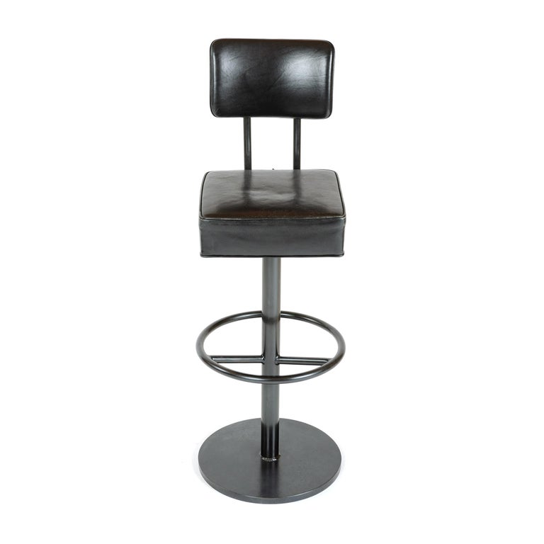 WYETH Original Upholstered Disc-Base Swivel Barstool For Sale at ...