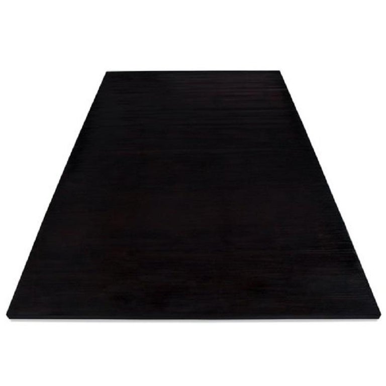 Wyeth Split Bamboo Cocktail Table with Ebonized Oak Legs at 1stDibs