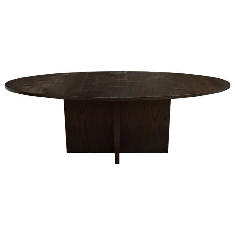 Wyeth Split Bamboo Oval Dining Table For Sale at 1stDibs