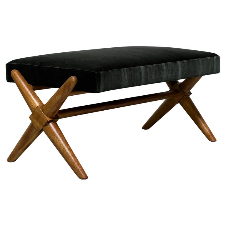 Banc à base en X de T.H. Robsjohn-Gibbings En vente sur 1stDibs