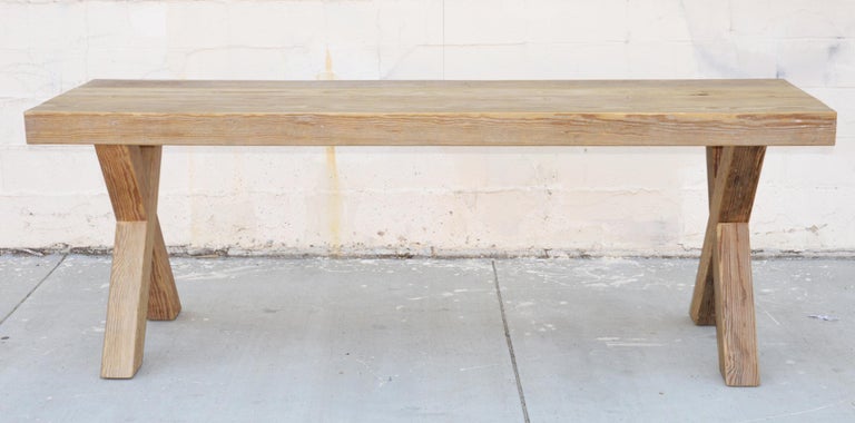 X Console Table Made from Reclaimed Pine, Custom Made by Petersen ...