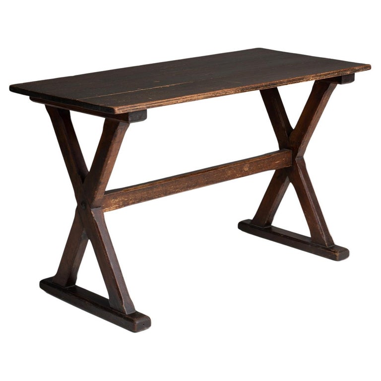 x- Frame Side Table, England, circa 1860 For Sale at 1stDibs