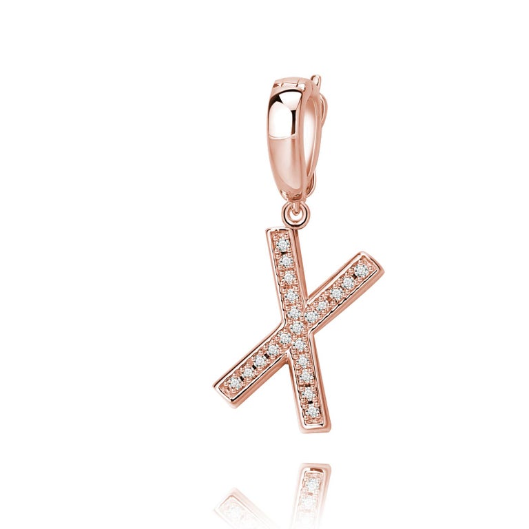 X Initial Pendant/Charm For Sale at 1stDibs