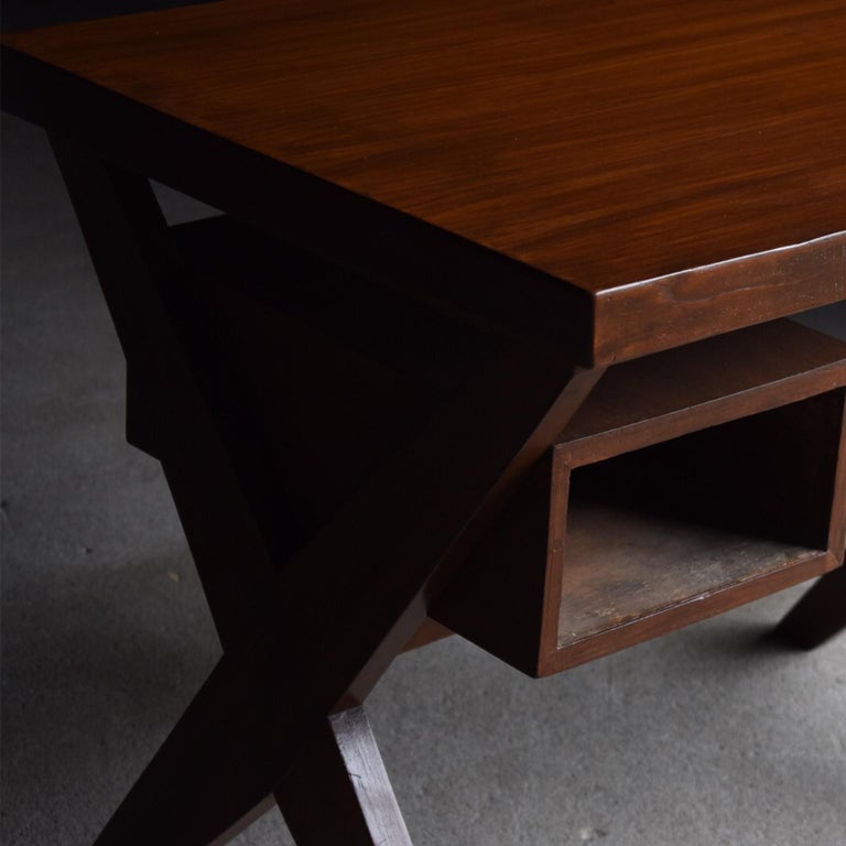 X Leg Desk by Pierre Jeanneret For Sale at 1stDibs