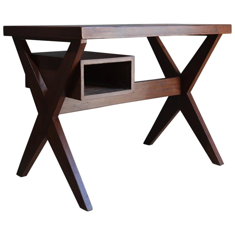 X Leg Desk by Pierre Jeanneret For Sale at 1stDibs