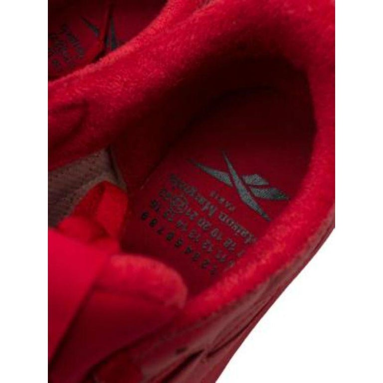 x Reebok Red Classic Tabi Leather Sneakers For Sale at 1stDibs