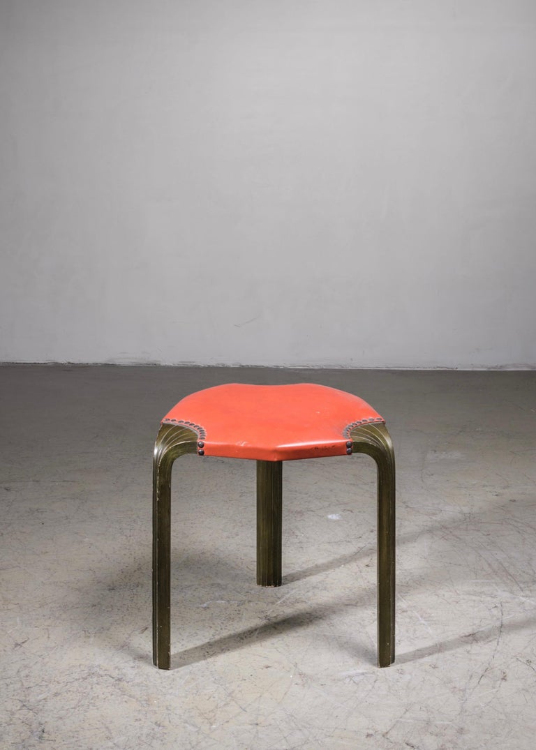 X600 Tomato Stool by Alvar Aalto for Artek, 1950s For Sale at 1stDibs