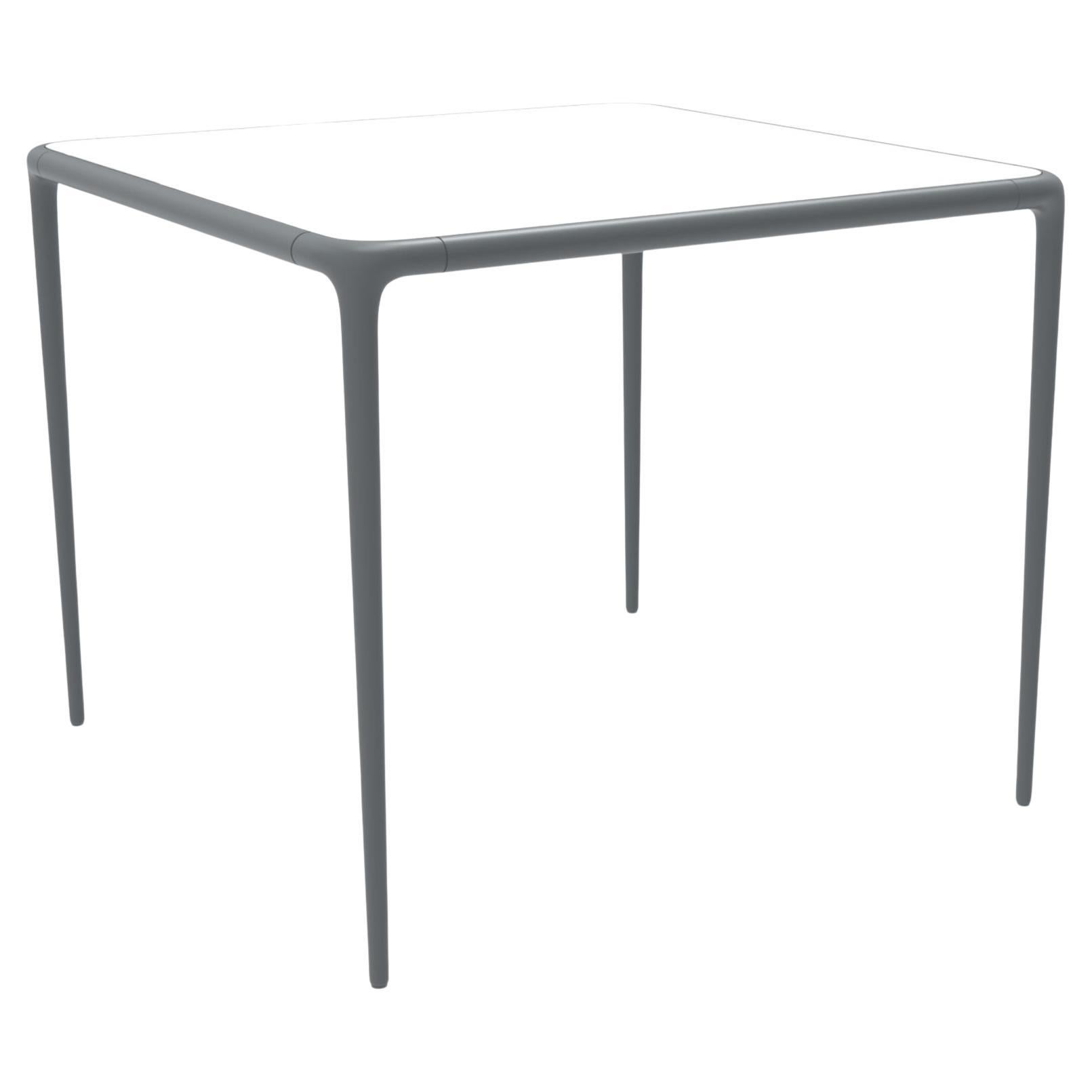 Alias T08_O Ten Outdoor Table 90x45 in Grey Glazed Ceramic Top w ...