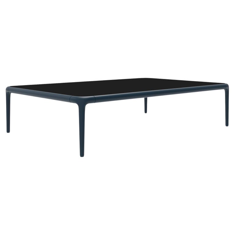 Xaloc Navy Coffee Table 120 with Glass Top by Mowee For Sale at 1stDibs