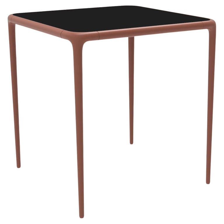 Xaloc Salmon Glass Top Table 70 by Mowee For Sale at 1stDibs