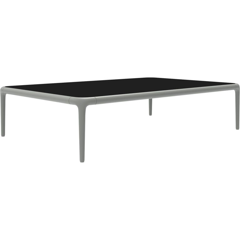 Xaloc Silver Coffee Table 120 with Glass Top by Mowee For Sale at 1stDibs