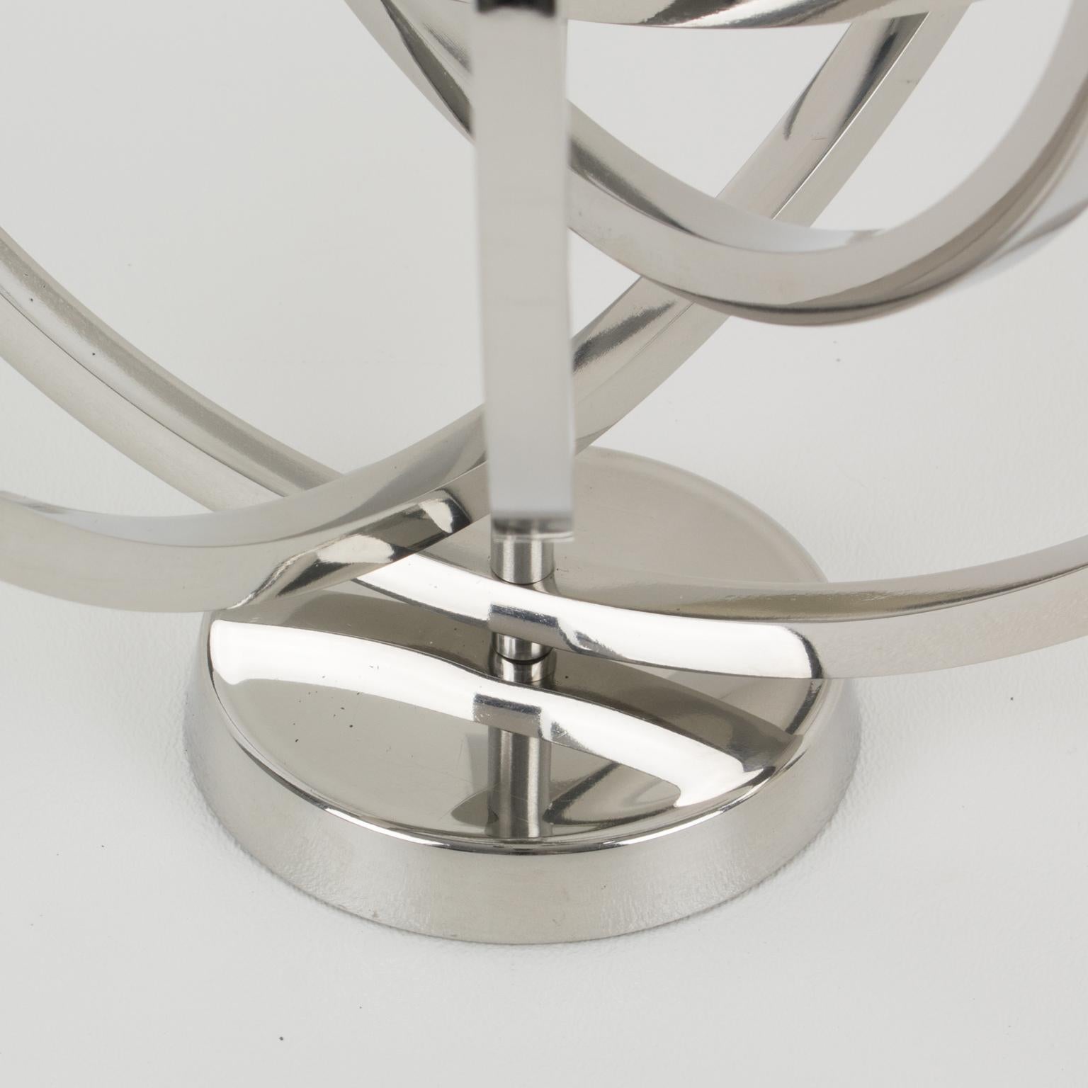 Xavier Feal Brutalist Stainless Steel Kinetic Sculpture or Candle Tree ...