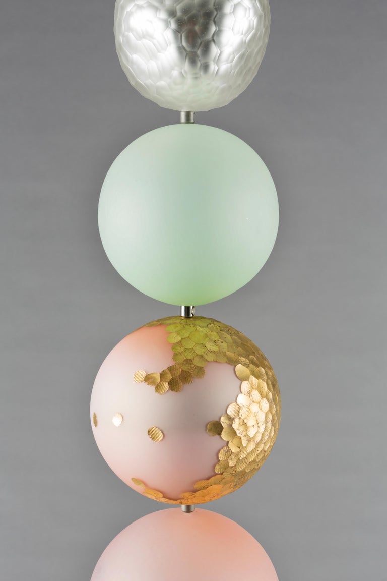 Xavier Le Normand 2018, Unique Gold Chandelier, Blow Glass For Sale at ...