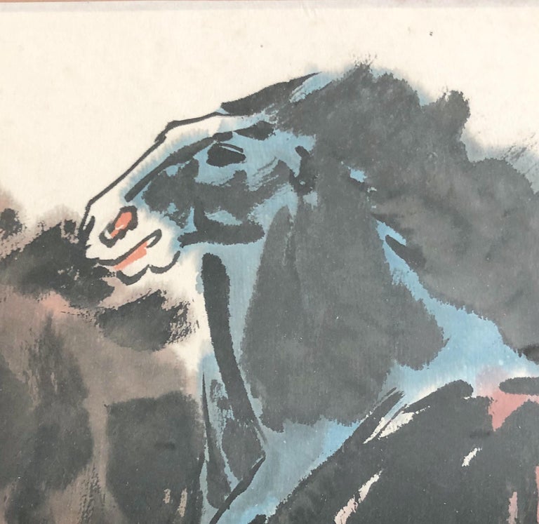 Xinle Ma 'Chinese, B.1953' Ink and Color on Paper Painting For Sale at ...