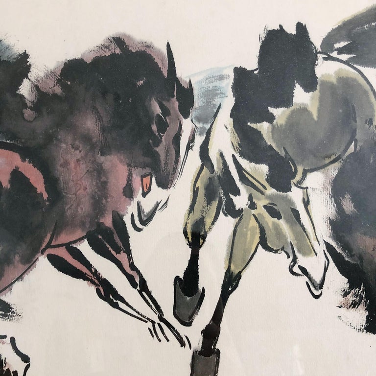 Xinle Ma 'Chinese, B.1953' Ink and Color on Paper Painting For Sale at ...
