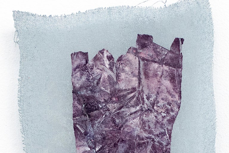 Xinyi Liu - Scab, Mulberry paper and acrylic on gauze For Sale at 1stDibs