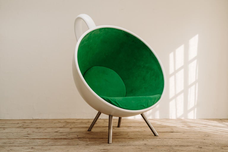 Xl 1980's Teacup Chair For Sale at 1stDibs | teacup chairs