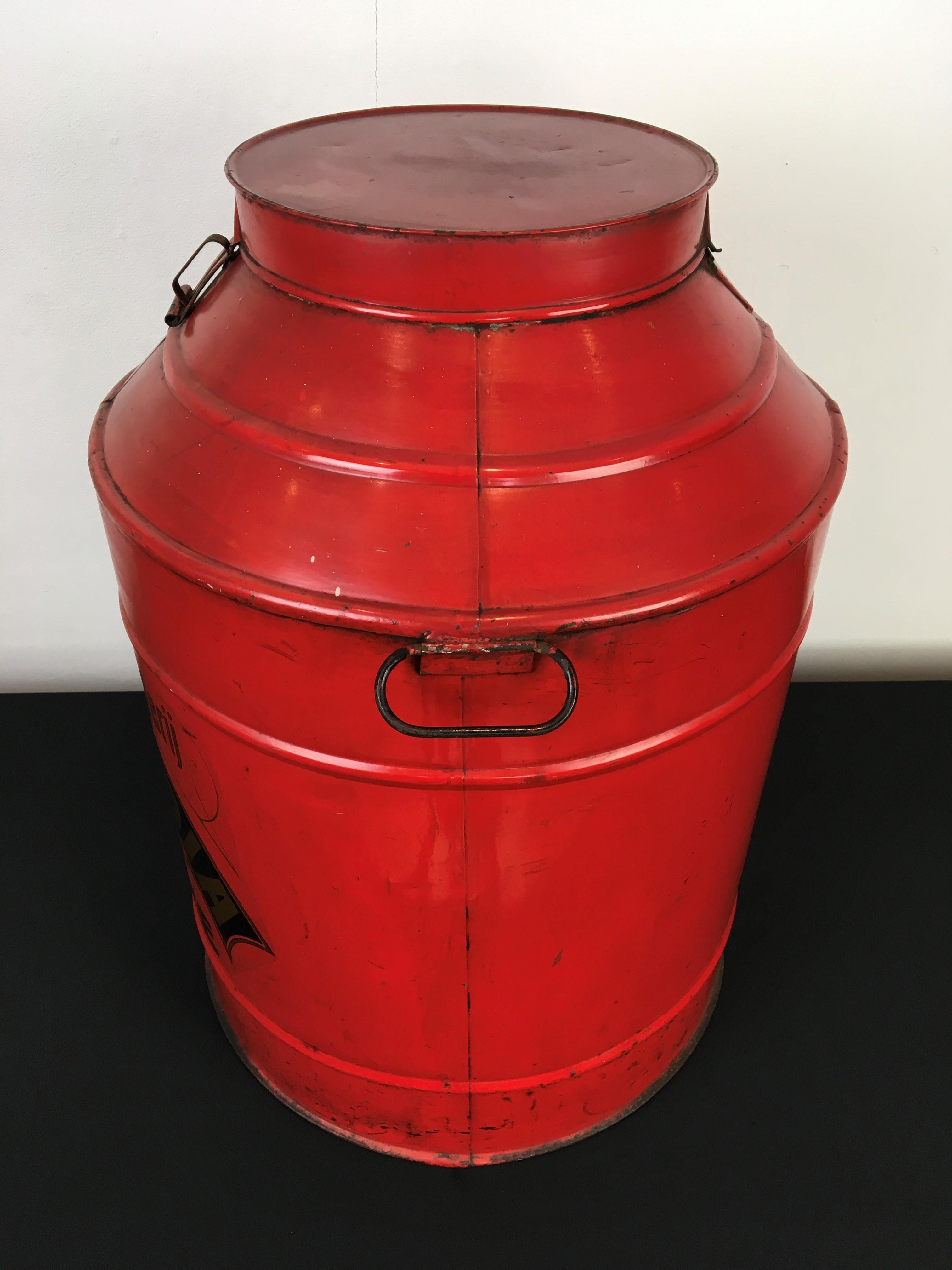 XL Antique Coffee Container - Coffee Tin For Sale at 1stDibs