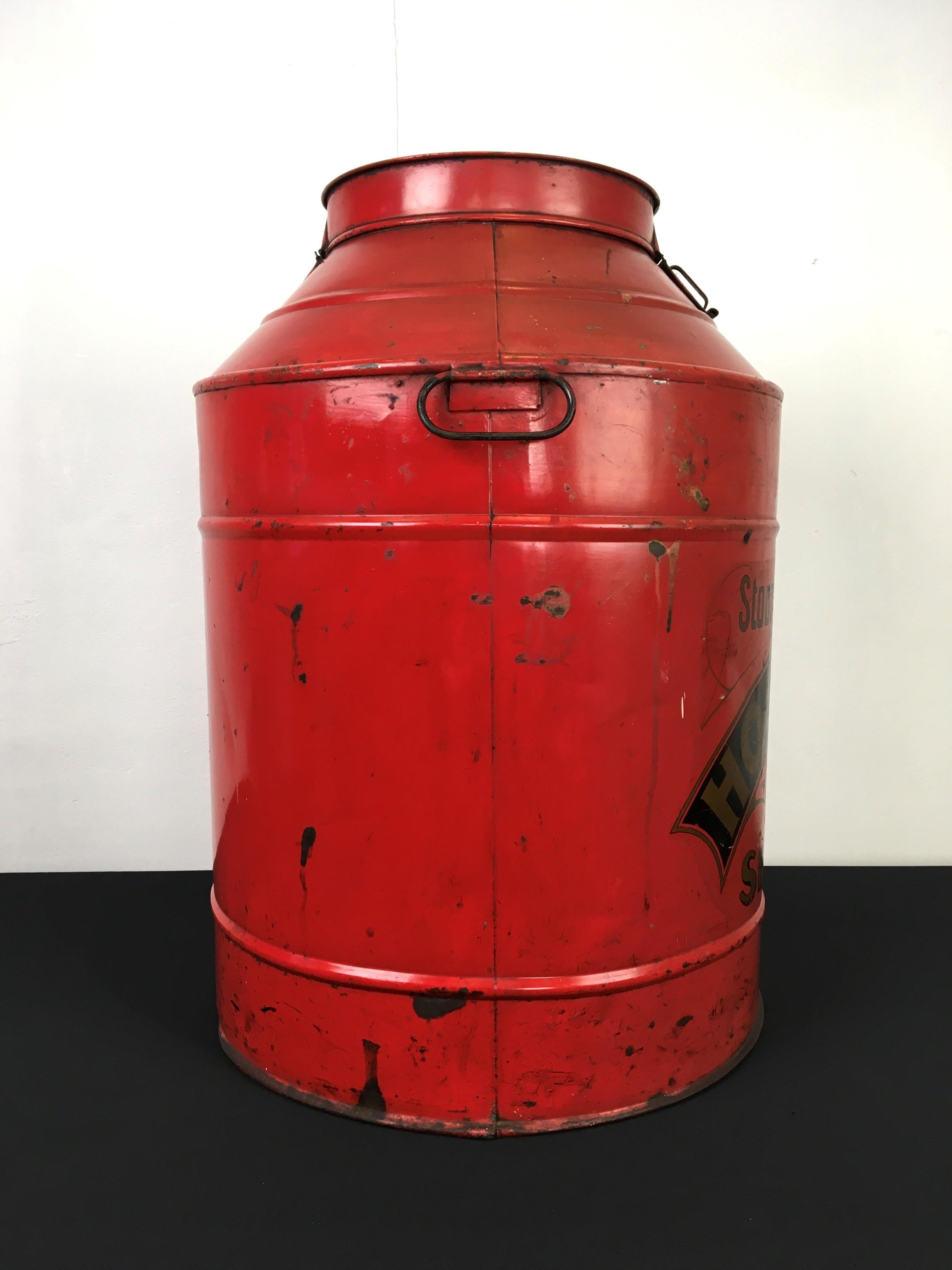 XL Antique Coffee Container - Coffee Tin For Sale at 1stDibs