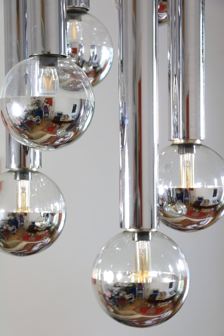 XL Cascade Chandelier by STAFF, Motoko Ishii, 1970s For Sale at 1stDibs