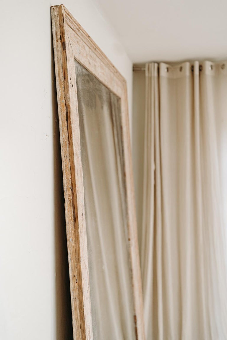 Xl Mirror with Distressed Mirror Glass at 1stDibs | distressed glass mirror