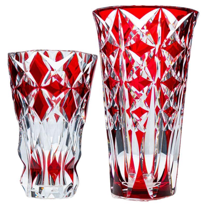 Set of 2 Baccarat and Saint Louis Items, Violet Crystal, France, 1930 ...